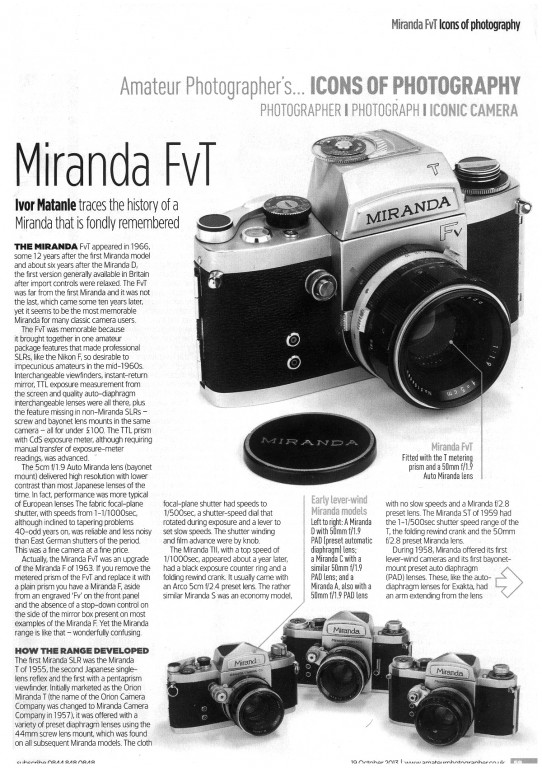 Miranda Camera | Miranda